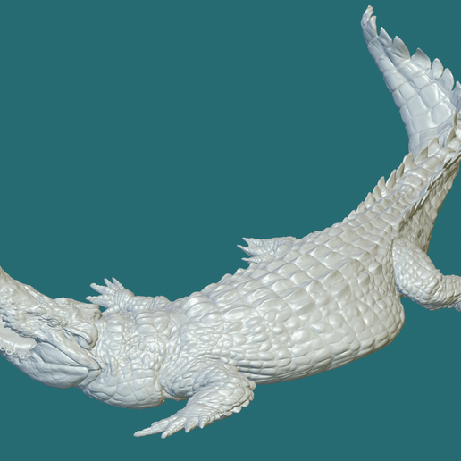 STL file crocodile 2 🐊 ・3D printable model to download・Cults