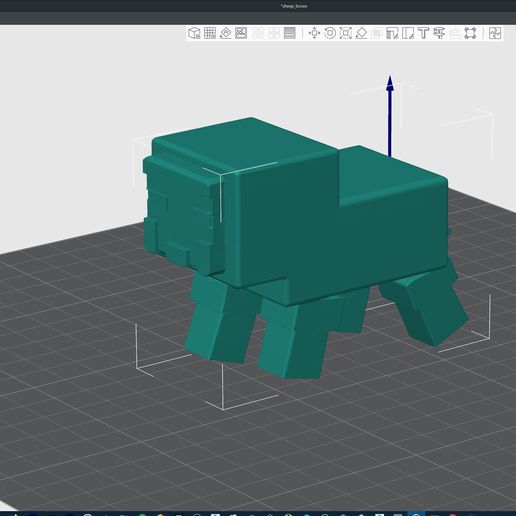 👶 Minecraft-Inspired Blocky Baby Sheep Free 3D print stl model・Free STL ...