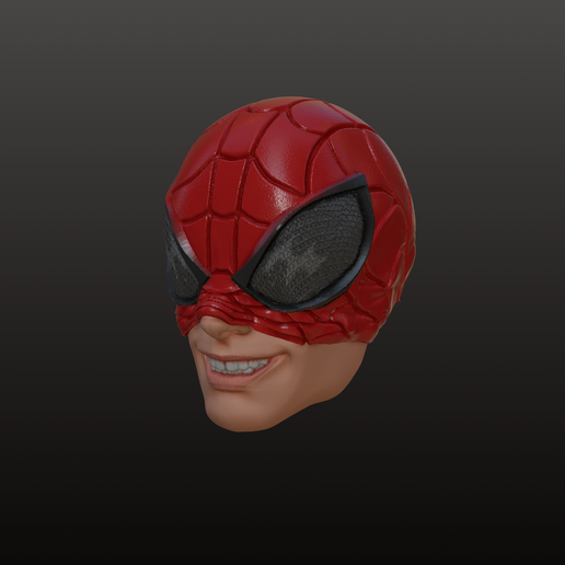🦸‍♂️ head sculpt Half mask Spiderman・ STL File for 3D printing・Cults