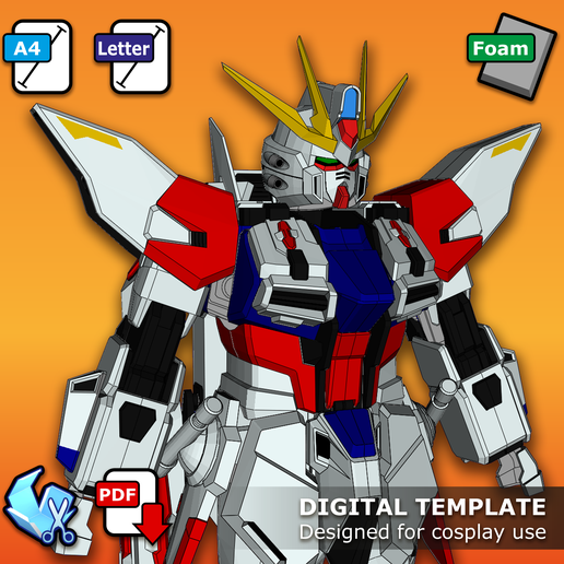🤖 Gundam Build Strike - Pepakura 3D Template・ 3D File for Papercraft ...