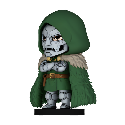 🩺 Doctor Doom – Chibi Armored Villain Figure (Fan Art)・ STL File for 3D ...