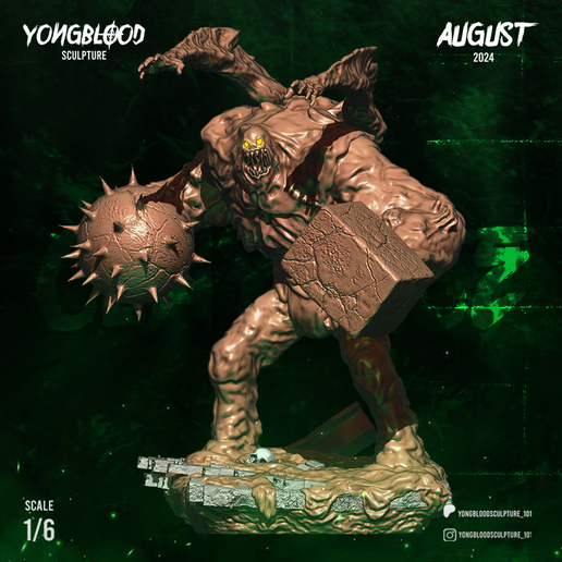 🦸‍♀️ Clayface STL - Yongblood Sclupture・Free 3D File for 3D printing・Cults