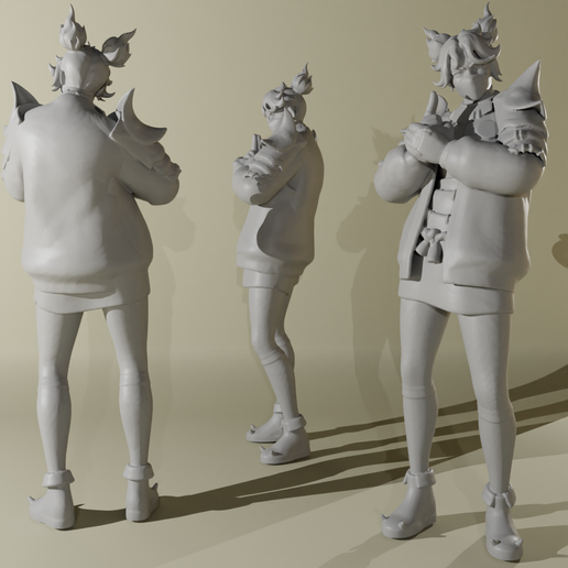 🧸 Jade Inspired SKIN FORTNITE FIGURE・ STL File for 3D printing・Cults