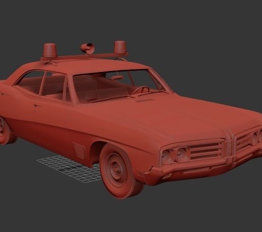 🚓 Buick Wildcat Mk2 berline Police 1968・Fichier STL pour Impression 3D ...