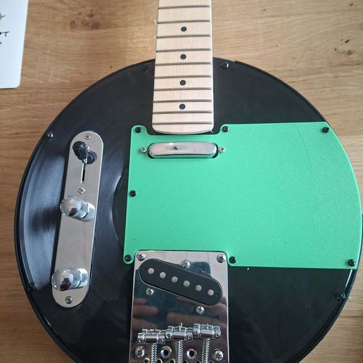 ⚡ Vinyl LP electric guitar・ STL File for 3D printing・Cults