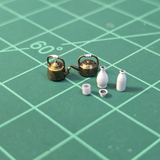 🫖 DIORAMA - WW2 IJA tea & sake set - 1/35・3D Print with the Anycubic ...