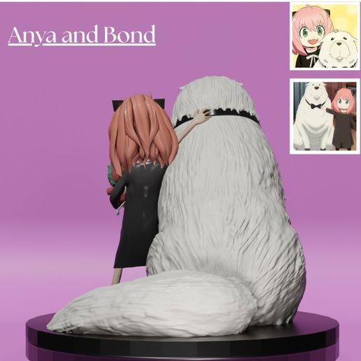 🕵️‍♀️ Anya y Bond - Figura 3D inspirada en Spy x Family・Archivo STL ...