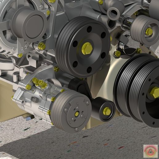 🚙 CHEVROLET CAMARO ZL1 - LT4 ENGINE・ STL File for 3D printing・Cults