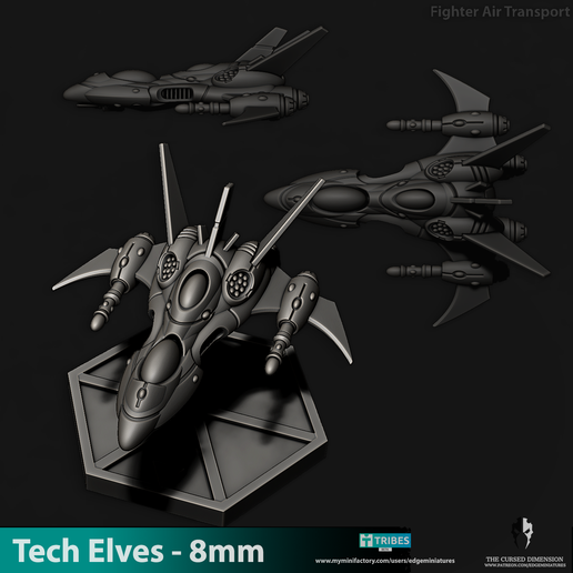 🔨 Air Transports - Tech Elves - 8mm・ 3D File for 3D printing・Cults