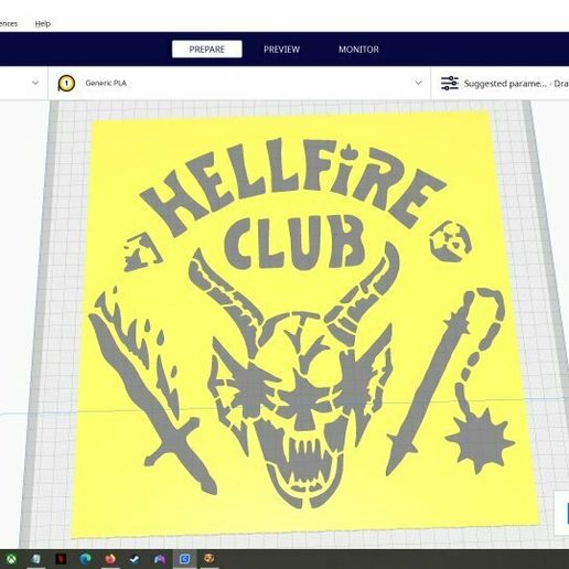 👤 Silueta 2D/Stencil Stranger Things Hellfire Club・Archivo STL para ・Cults