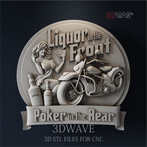 📁 BIKER BAR SIGN 3d stl file for CNC・ STL File for CNC machining ...