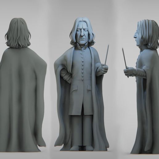 OBJ file Severus Snape cartoon 🗿 ・3D printable model to download・Cults