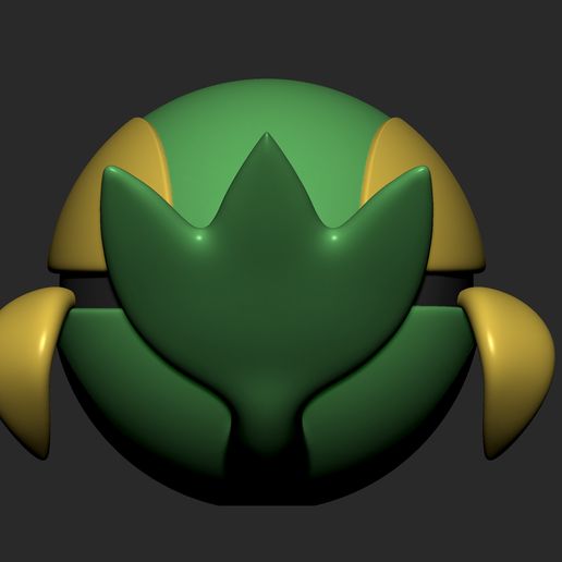 🐉 Pokemon Snivy Pokeball・ STL File for 3D printing・Cults