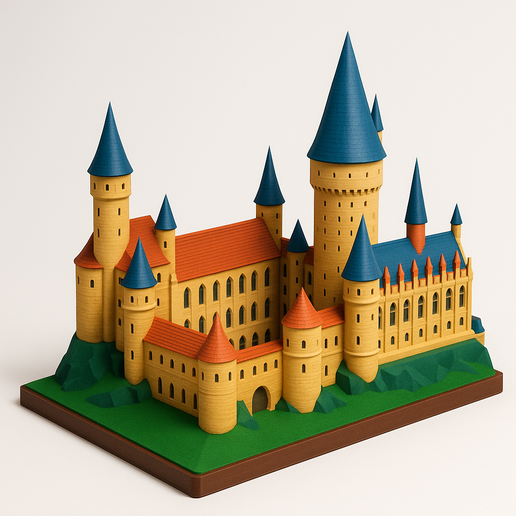 🏰 Hogwarts Castle – Wizarding School Miniature・ STL File for 3D ...