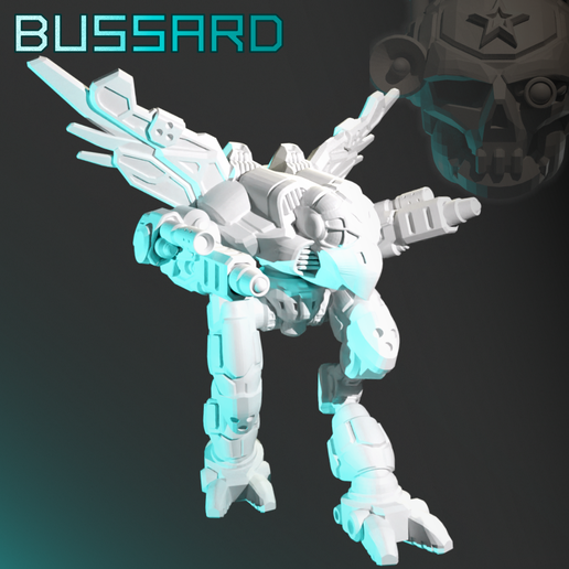 🎲 Buzzard American Mecha・ STL File for 3D printing・Cults