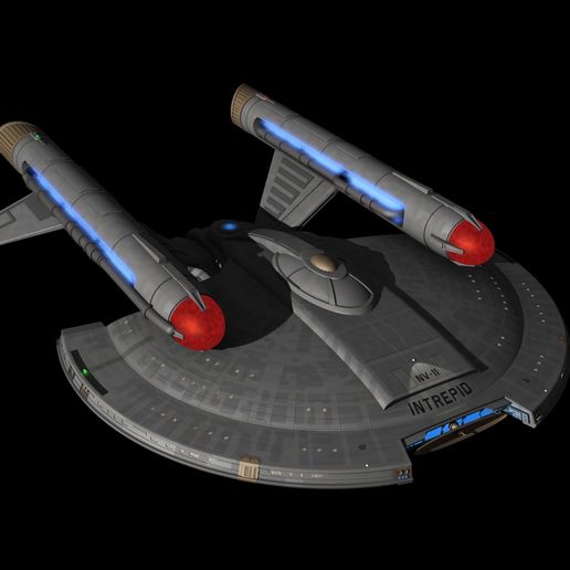 🖖 NX Intrepid Type・ STL File for 3D printing・Cults