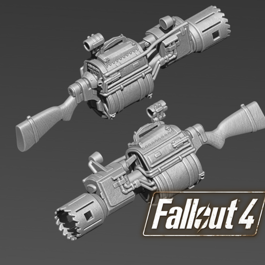 🛤️ Railway rifle 3d model Fallout 4・ OBJ File for 3D printing・Cults
