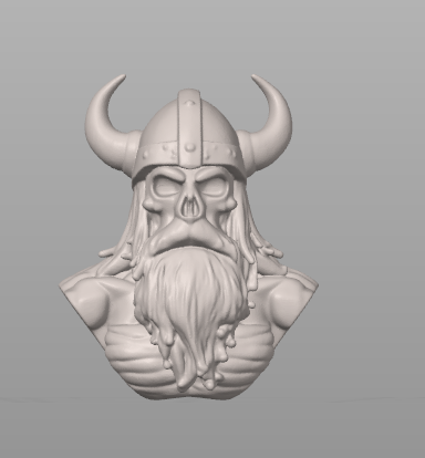 💀 Un brutal esqueleto con barba・Archivo STL para Impresión 3D・Cults