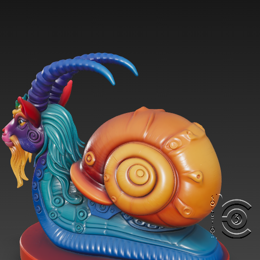 🐌 Arcane Snail Dragon・ STL File for 3D printing・Cults