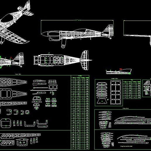🚁 Sharp Nemesis NXT 82" (2093mm) - DXF Plans and CAD FILES・ 3D File for ...