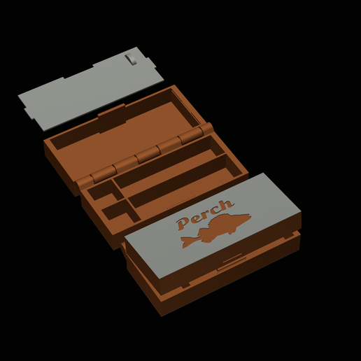 📦 perch box for fishing baits / print in place・Free STL File for ・Cults