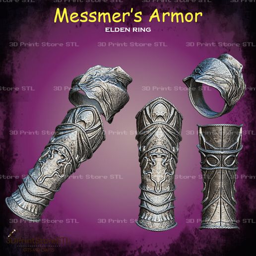 💍 Messmer Armor Cosplay Elden Ring - STL File 3D print model・ 3D File ...