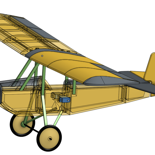 Free STL file RC LW PLA SLOWFLYER "FRED" 🆓 ・3D printing idea to ...