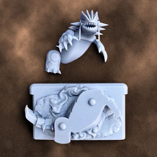 🐉 Pokemon Ruby 3D Printable Gameboy Advance Cartridge; Groudon 3MF and ...
