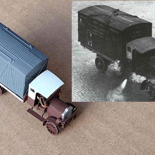 🛤️ OIT – AEC/Daimler Y-Type lorry and GWR BX2/B4-container (1-148)・Free ...