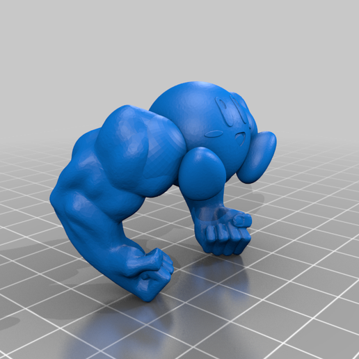 Free STL file Buff Arms Kirby 🧞‍♂️ ・3D print object to download・Cults