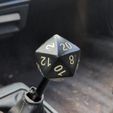 ⚙️ D20 gear shift knob - 10x1.5mm・Free STL File for 3D printing・Cults