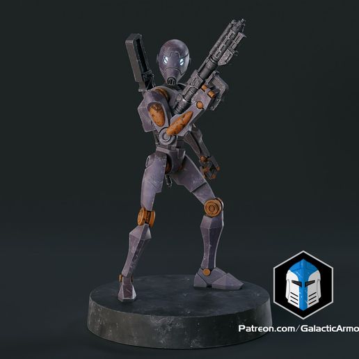 🤖 1:48 Scale Battle Droid Army - BX Commando Droids - 3D Print Files ...