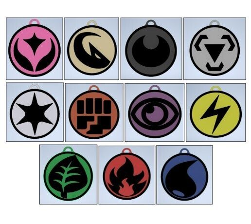 🐉 Pokemon Energy Type Symbols・Free STL File for 3D printing・Cults