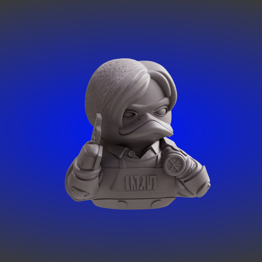 🦆 Leon S. Kennedy Duck Version - 3D Fan Art Figure (Residual Evil Duck ...