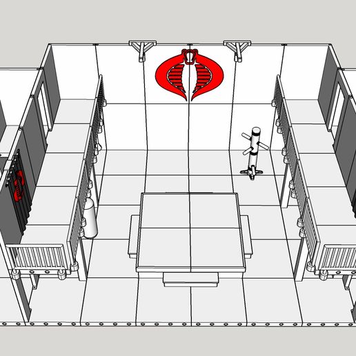 🚧 118 Construction Set - 04 - Cobra Training Room・ 3D File for 3D ...