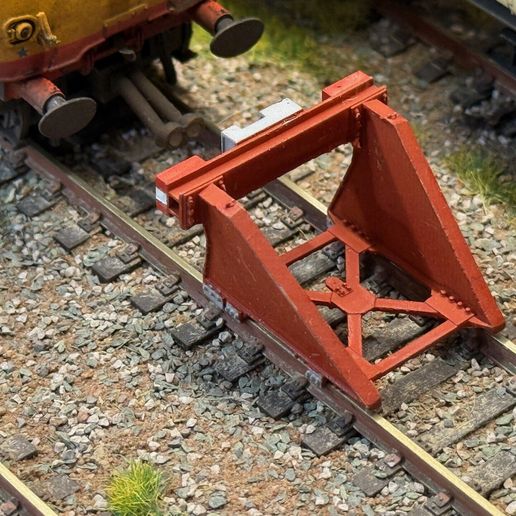 🛤️ OO Model Railway Modern Friction Buffer Stops V1・ STL File for 3D ...