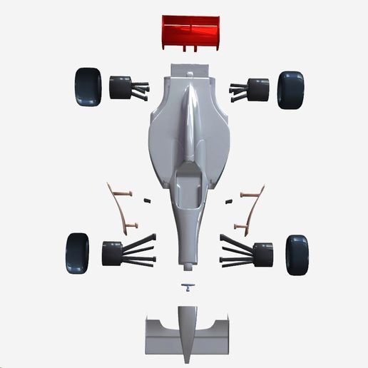 🚗 F1 CAR TYPE MCLAREN MP4-8 FREE・Free STL File for 3D printing・Cults