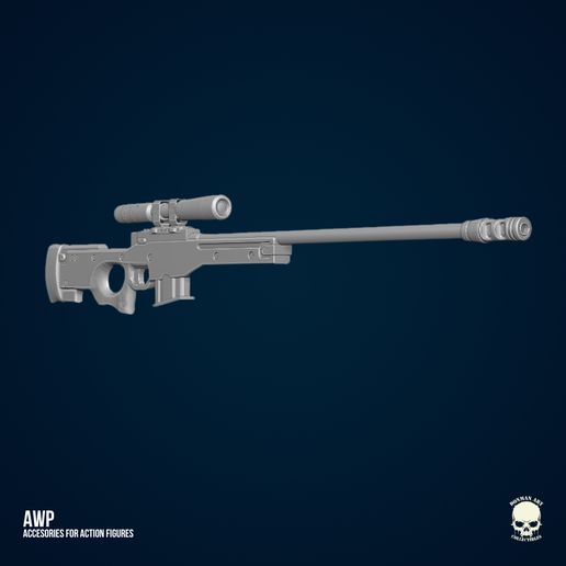 🔫 AWP Collection STL for action figures・ STL File for 3D printing・Cults