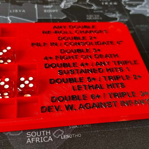 🗺️ 2025 CODEX - WORLD EATERS BLESSINGS DICE TRACKER・ STL File for 3D ...