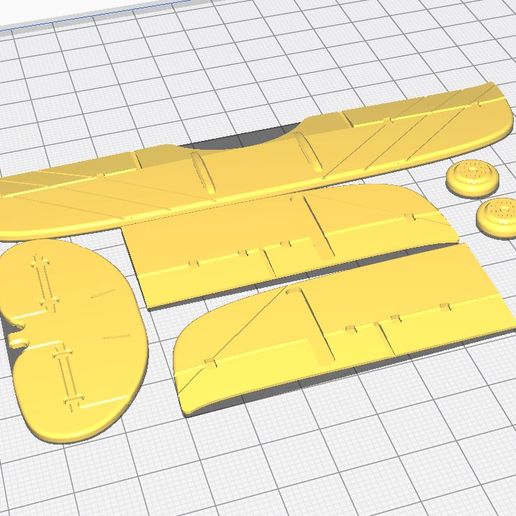️ BP01 Biplane C-3D・Free 3D File for ・Cults