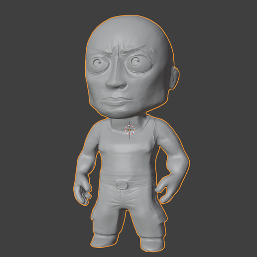 🪨 South Park Style Dwayne "The Rock" Johnson Figurine - Chibi Version ...