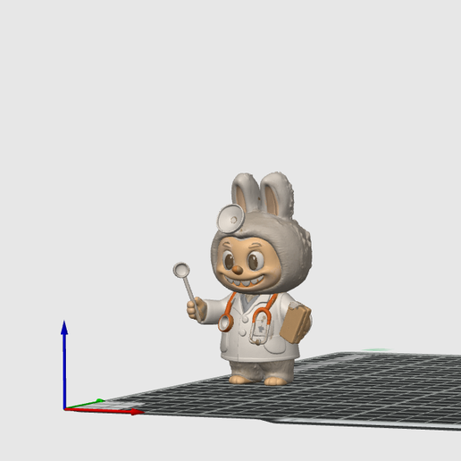 🩺 LABUBU DOLL DOCTOR COLORED・ STL File for 3D printing・Cults