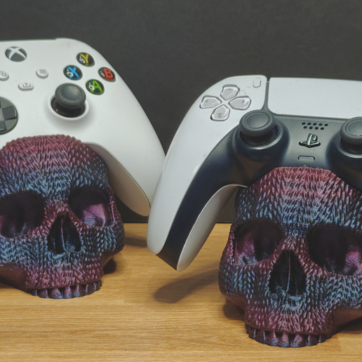 💀 SKULL CONTROLLER HOLDER || V2 BUNDLE・ 3MF File for 3D printing・Cults