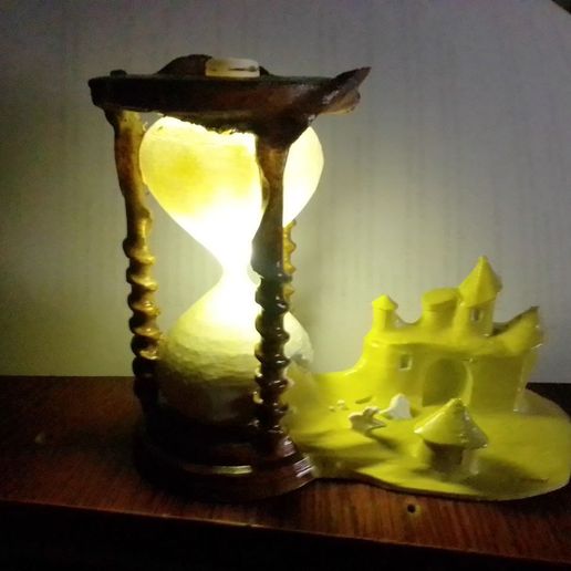 Free STL file hourglass night light ⏳ ・3D print design to download・Cults