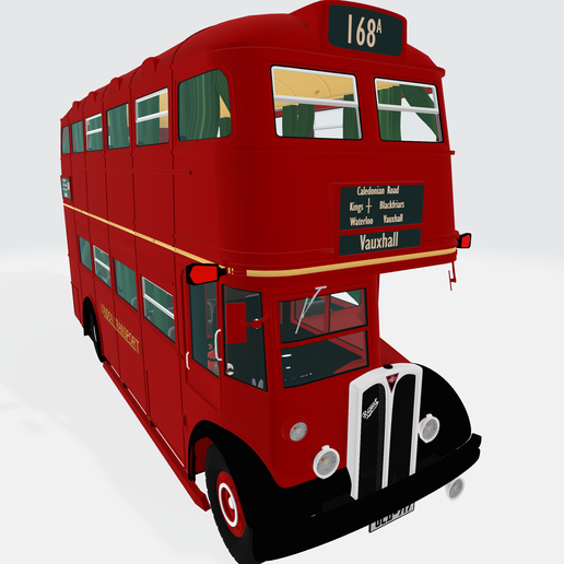 🚌 AEC Regent III- Red London Transport・Free 3D File for 3D printing・Cults