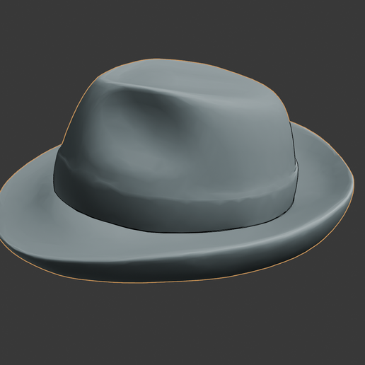🎩 Smooth Classic Fedora Hat – 3D Printable Model・ STL File for 3D ...