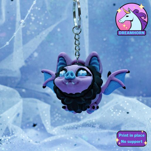 🦇 Clicky Bat FOR FREE fidget clicker toy antistress keychain・Free 3D ...