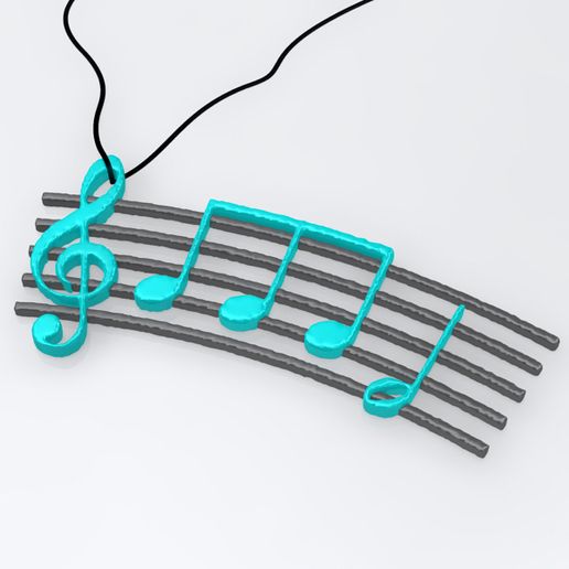 Free 3D file Music pendant 🎵 ・3D printer model to download・Cults