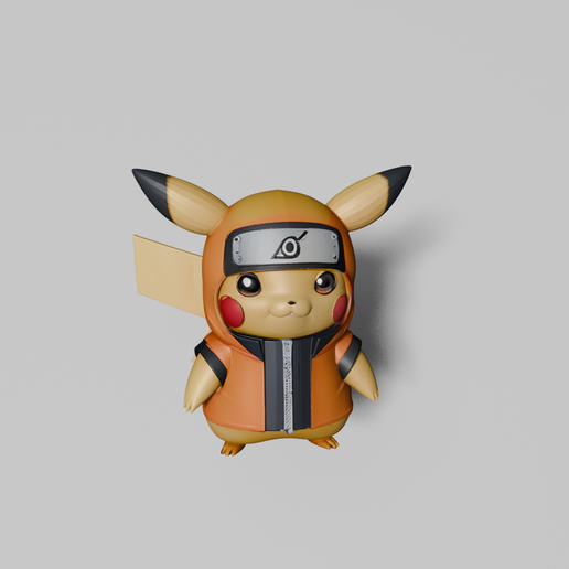 💭 pikachu naruto・Archivo STL para Impresión 3D・Cults
