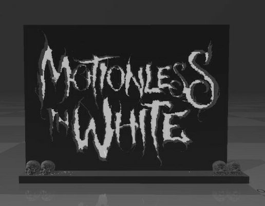 🪨 motionless in white light logo・ STL File for ・Cults